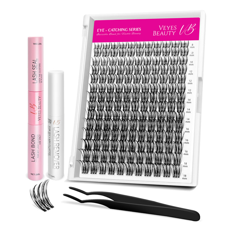 VeyesBeauty Flutter Cluster Lashes | Soft, Layered & Fluttery Volume