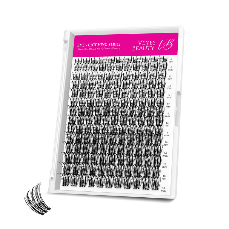 VeyesBeauty Flutter Cluster Lashes | Soft, Layered & Fluttery Volume